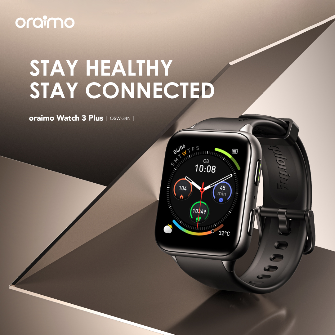 Promo Oraimo Smart Watch Bigger Screen Bluetooth Smartwatch Jam Pintar ...
