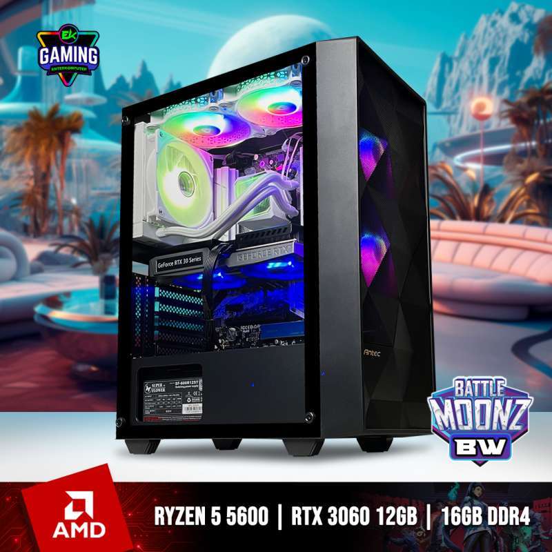 Promo Pc Rakitan Ek Gaming Battlemoonz Bw - Ryzen 5 Rtx 3060 Enter ...
