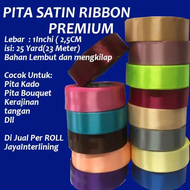 Jual Pita Satin 1 Cm 1 Roll 💯 Harga Murah & Kualitas Terbaik Mei 2026