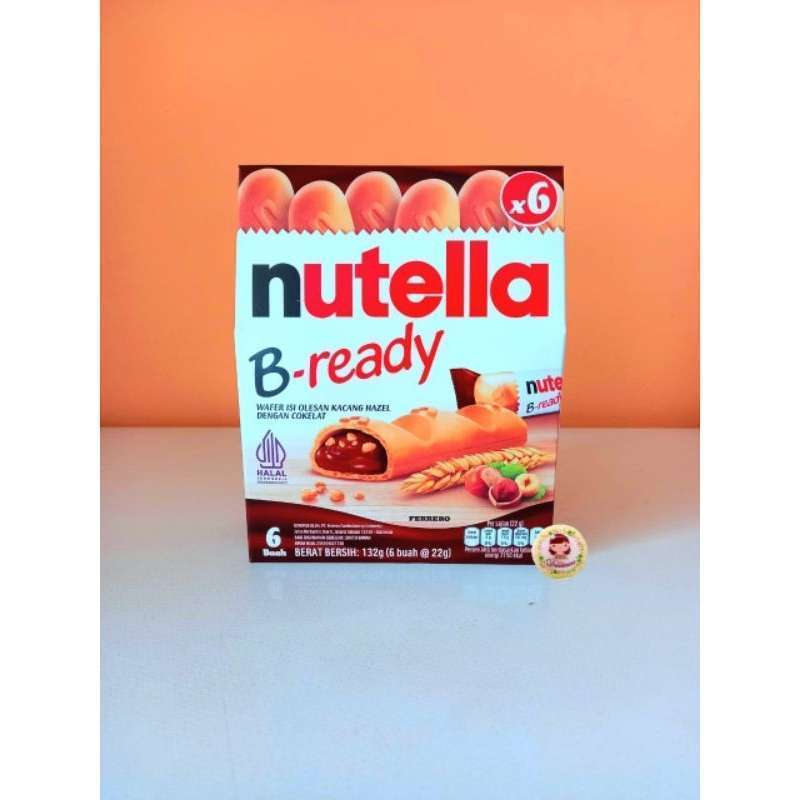 Jual Nutella B-ready Isi 6 Wafer Dengan Coklat Hazel ( Ds Bgr ) Di ...