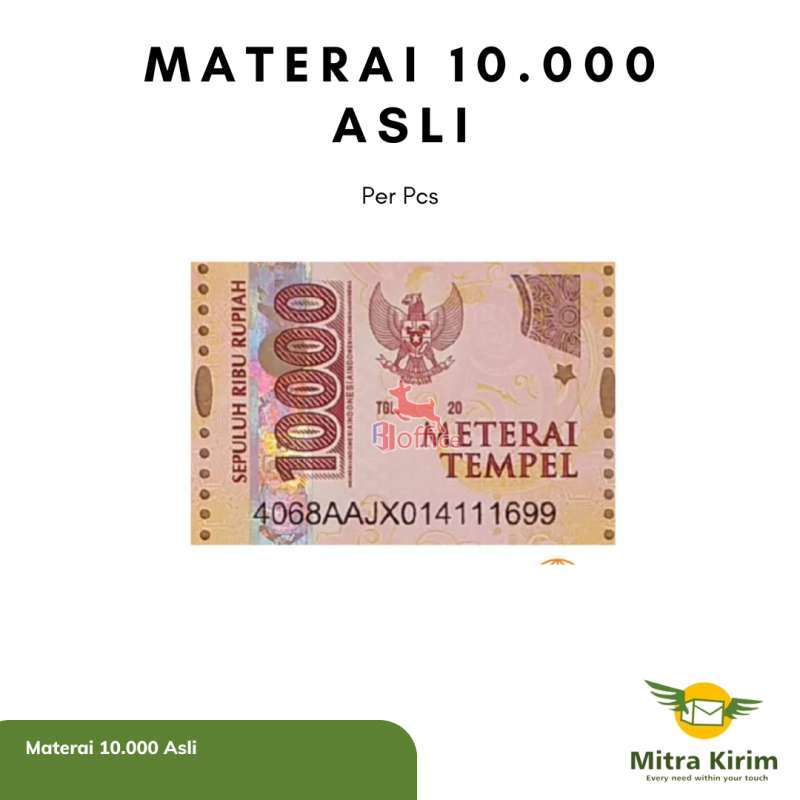 Jual Gambar Materai 10000 Original Harga Termurah Juli 2024 | Blibli