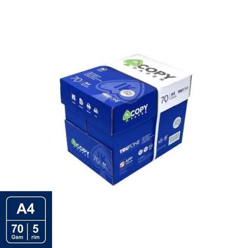 Promo IK Copy Paper Kertas HVS A4 70 gsm (5 Rim/ 1 Dus) Diskon 2% di ...