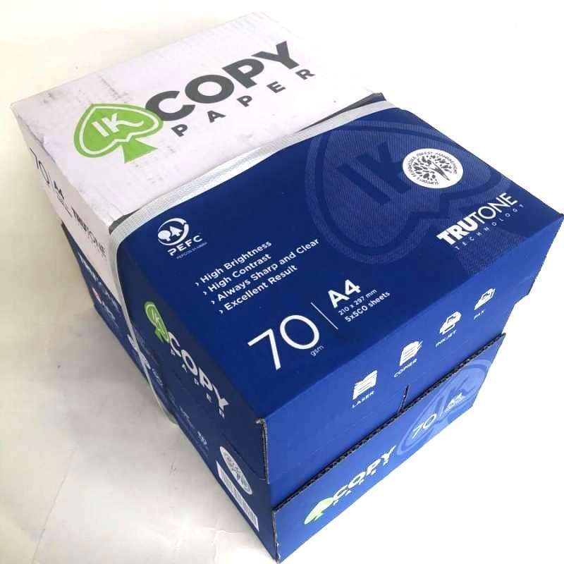 Promo IK Copy Paper Kertas HVS A4 70 gsm (5 Rim/ 1 Dus) Diskon 2% di ...