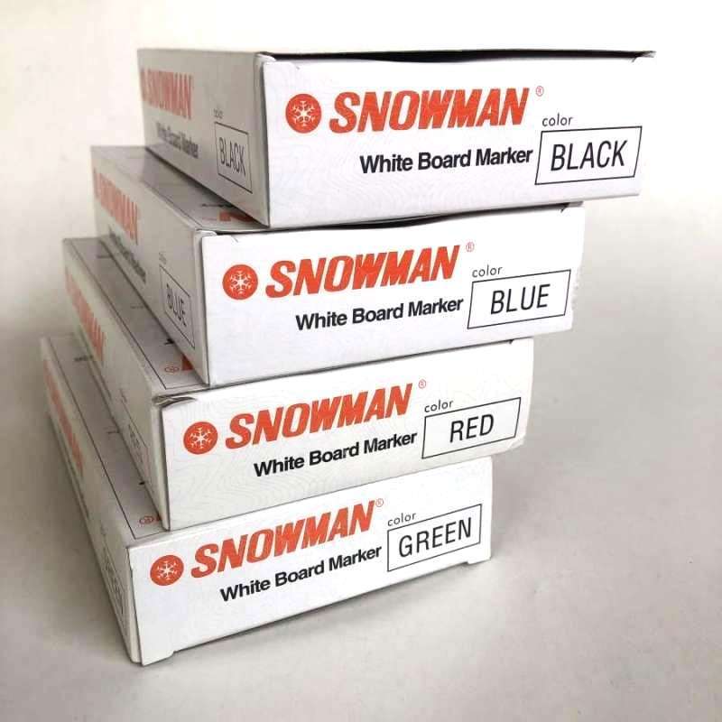 Jual Snowman White Board Maker Bg12 - Spidol Papan Tulis (12 Pcs/ 1 Box ...