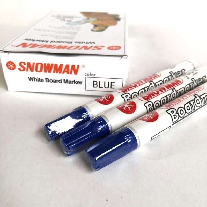Jual Snowman White Board Maker Bg12 - Spidol Papan Tulis (12 Pcs/ 1 Box ...