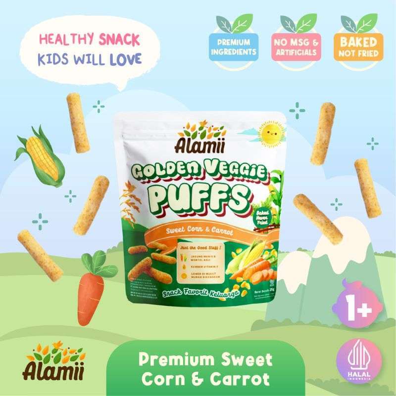 Promo Alamii Golden Veggie Puffs Snack Anak Diskon 17% Di Seller Alamii ...