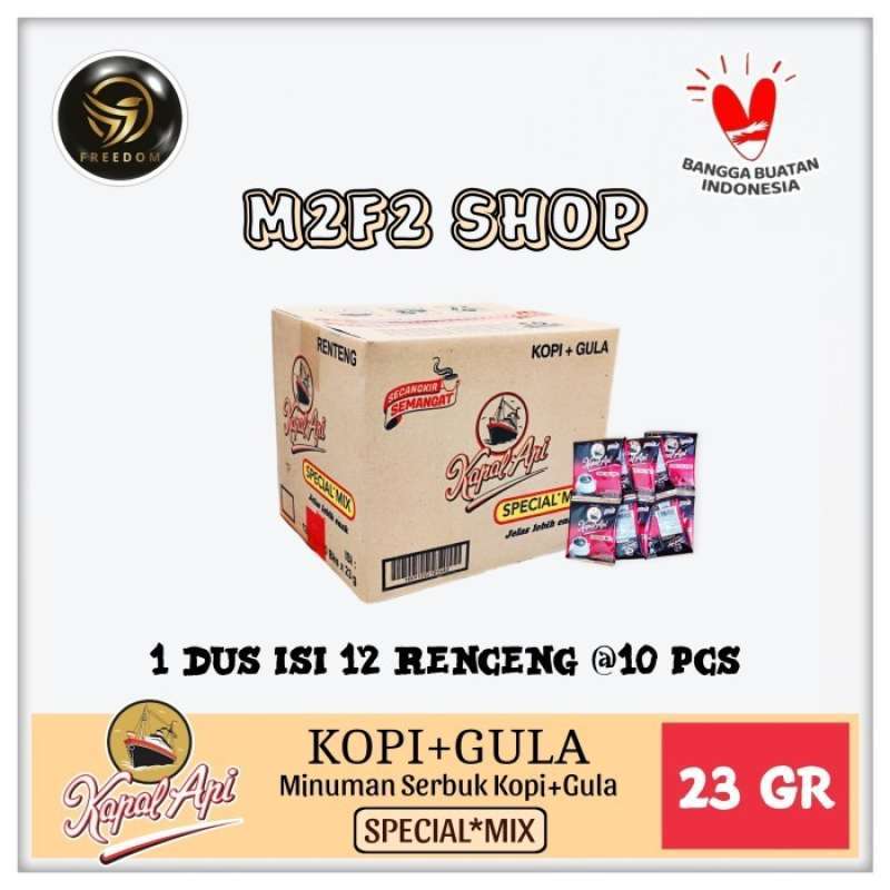 Promo Kopi Kapal Api Hitam + Gula Special Mix Sachet - 23 Gr (kemasan ...