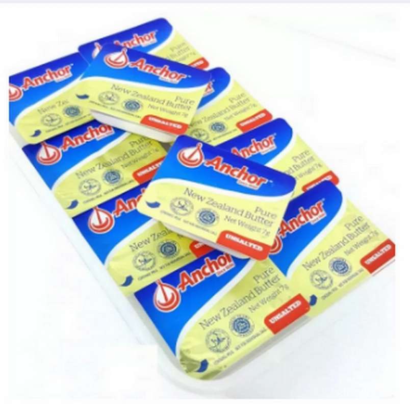 Promo Anchor Unsalted Butter Mini Portion Ub 5cups X 7gr / Mpasi Bayi ...