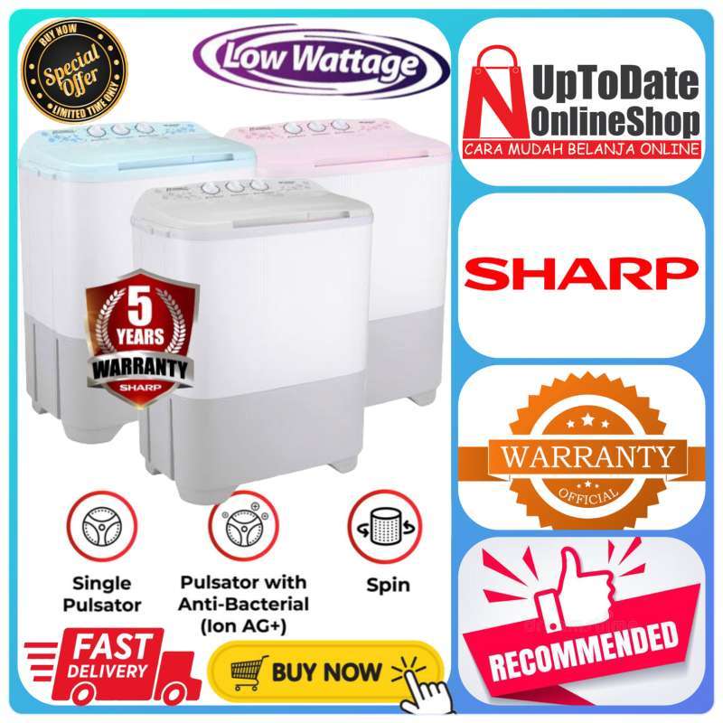 Sharp Est80 Mw Twin Tub Garansi Resmi Indonesia 🏷️ Harga Juni 2026