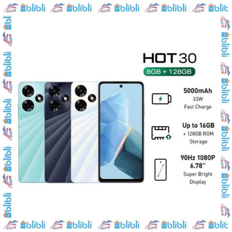 Jual INFINIX Hot 30 NFC 8GB/128GB | Garansi Resmi di Seller H2S Gadget & I.T. - Kedung Baruk ...