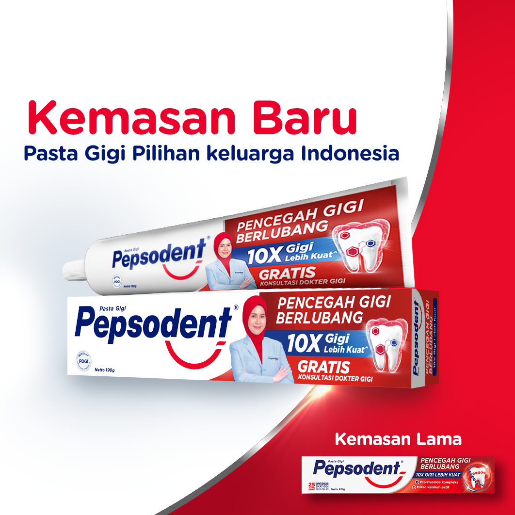 Promo Pepsodent Pencegah Gigi Berlubang Pasta Gigi 190 G Value Pack [2 ...