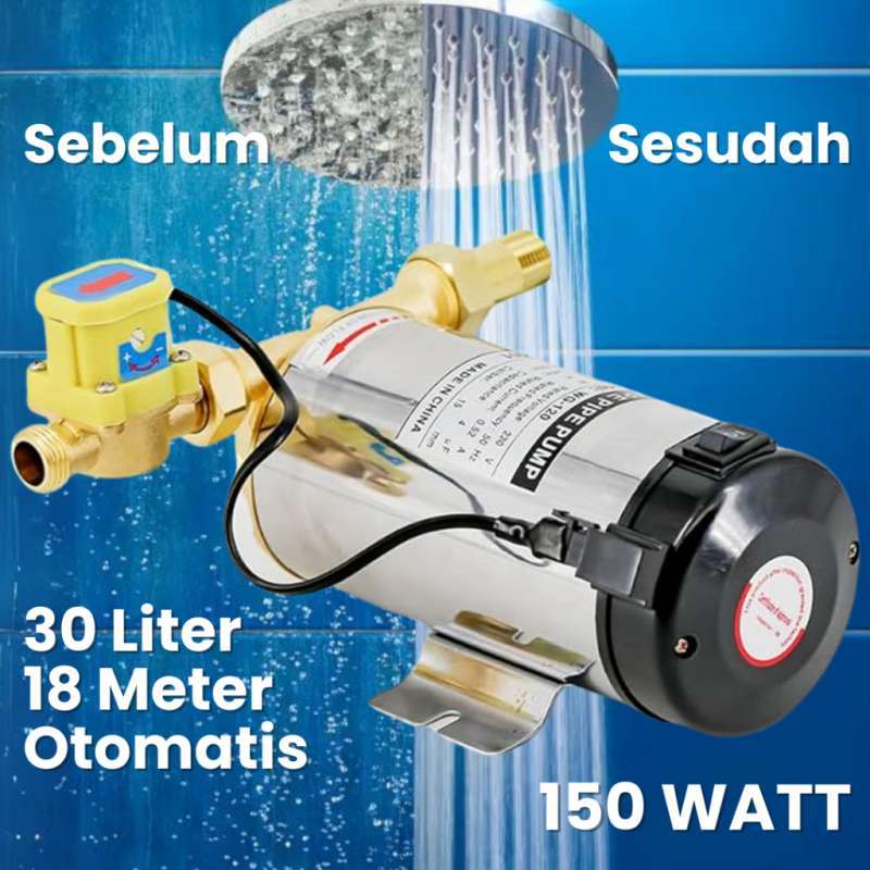 Jual Pompa Pendorong Otomatis Kran Air Booster Pump 150 Watt Di Seller ...