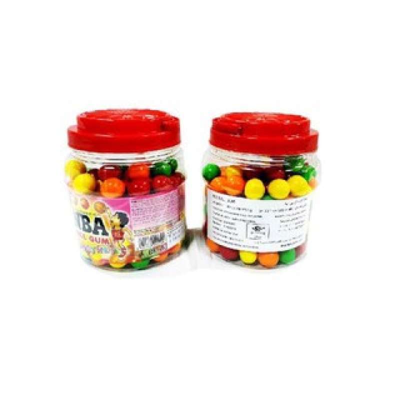 Jual Permen Karet Jadul Bulat Warna Warni Pusan Nba Rasa Buah Tutti ...