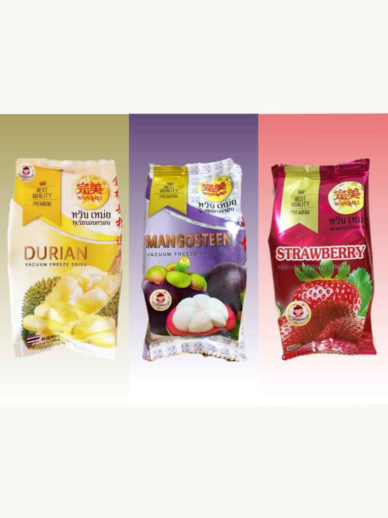 Jual Snack Import | Eceran Durian Vacuum Dried Wan Mei Durian Kering ...