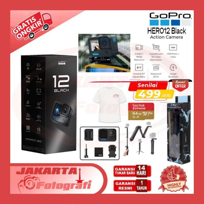 Jual Gopro Hero 12 Black - Action Cam - Action Camera Di Seller Jakarta Fotografi Official Store ...