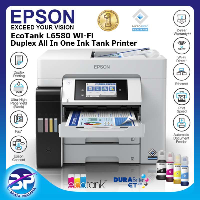 Jual Epson L6580 Wi-fi Duplex All In One Ink Tank Printer Di Seller Brata Pratama - Brata ...