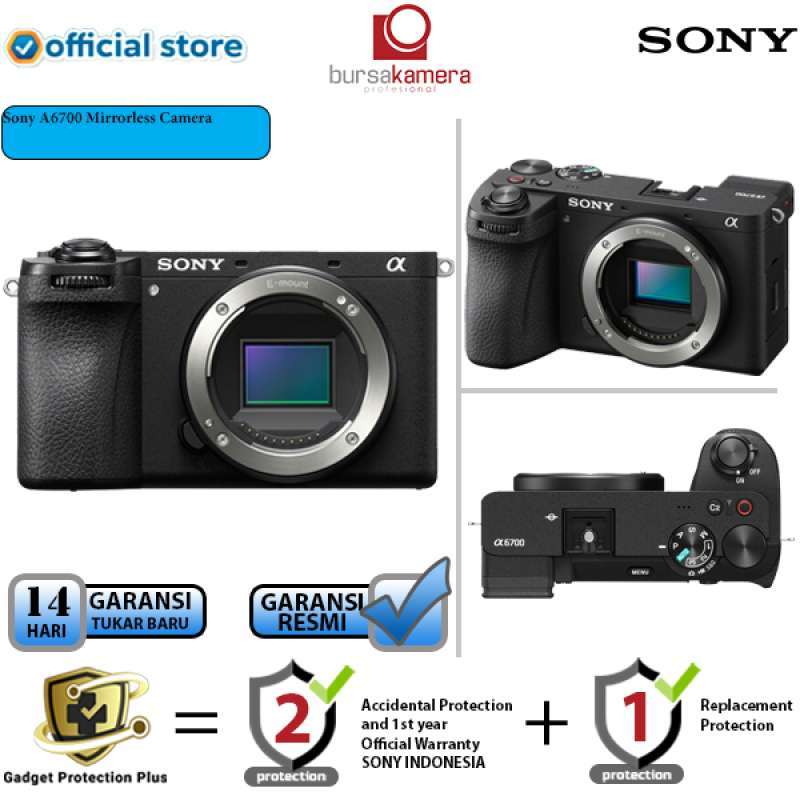 Jual Bkp Sony Alpha 6700 Mirrorless Camera A6700 Camera Body Only / Kit ...