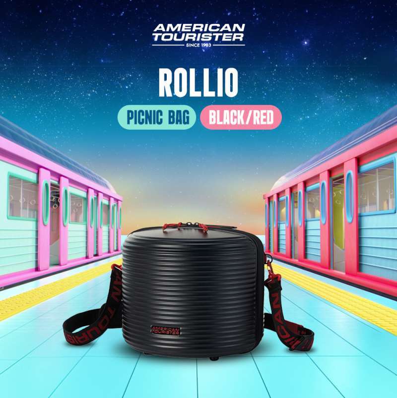Promo American Tourister Rollio Picnic Bag - Black/red Diskon 20% Di ...