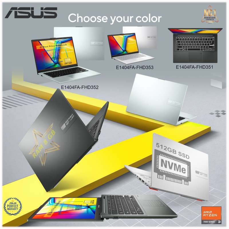 Promo Asus Vivobook Go 14 E1404fa-fhd351/fhd352/fhd353 Diskon 3% Di ...