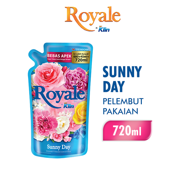 Promo SoKlin Royale Softener Sunny Day Pouch 720 mL Diskon 31% di ...