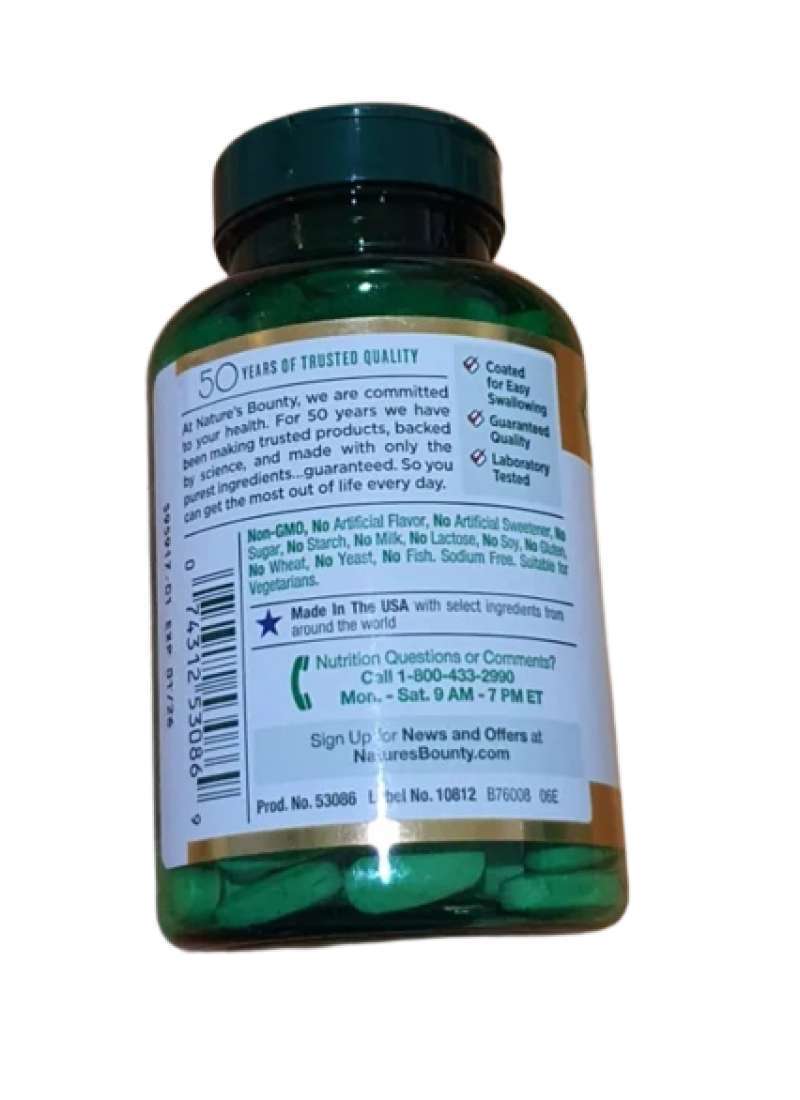 Promo Nature's Bounty Magnesium, High Potency, 500 Mg, Coated 100 ...