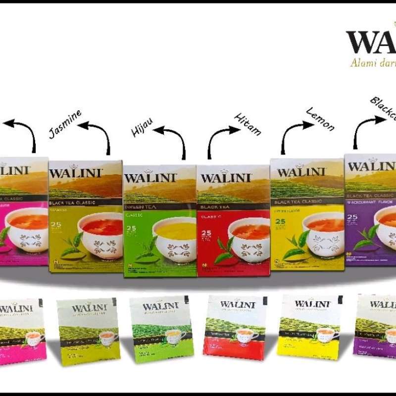 Jual TEH CELUP WALINI LECI TEA, BLAKCURRANT, LEMON TEA, GREEN TEA ...