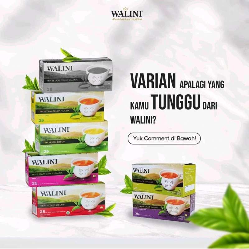 Jual TEH CELUP WALINI LECI TEA, BLAKCURRANT, LEMON TEA, GREEN TEA ...