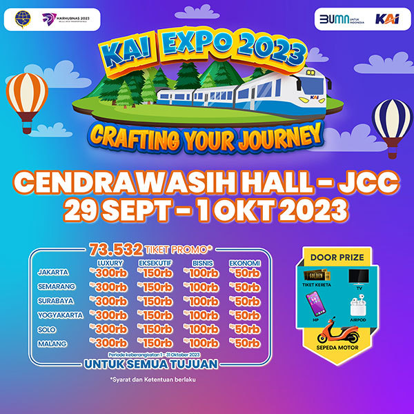 Jual Kai Expo 2023 - Tiket Masuk Day 1 (29 September 2023) Di Seller ...