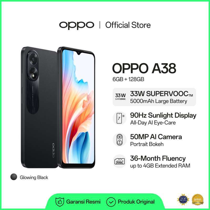 Jual [new] Oppo A38 4gb/6gb + 128gb [5000mah Supervooc 33w, 90hz ...