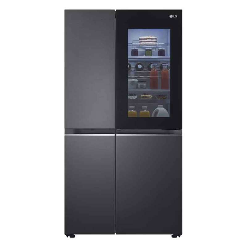 Promo Lg Kulkas Side By Side Instaview Thinq [655l] Gc-q257sgvl Kulkas Side By Side 694l Gross ...