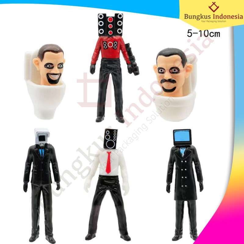 Jual Action Figure Set Skibidi Toilet Camera TV Man - Skibidi Isi 12 di ...