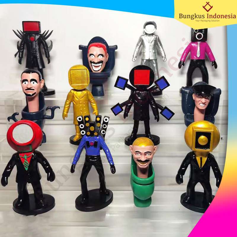 Jual Action Figure Set Skibidi Toilet Camera TV Man - Skibidi Isi 11B ...