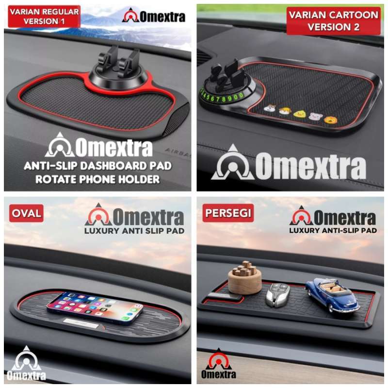 Jual Anti Slip Pad Rotate Phone Holder Omextra Tatakan Dashboard Karpet ...