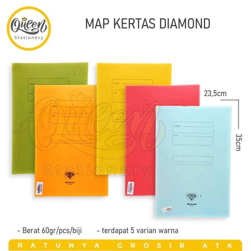 Jual 10 Pcs Map Kertas Diamond / Map File / Stopmap / Map Dokumen ...