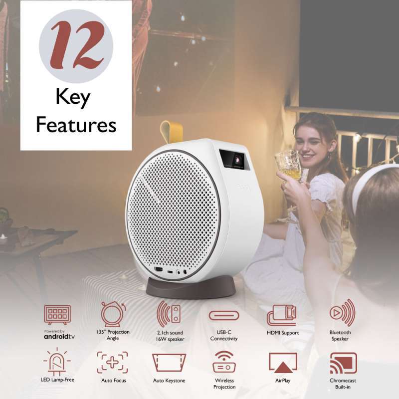 Jual Benq Projector Gv30 Portable Projector Bluetooth Speaker Android ...