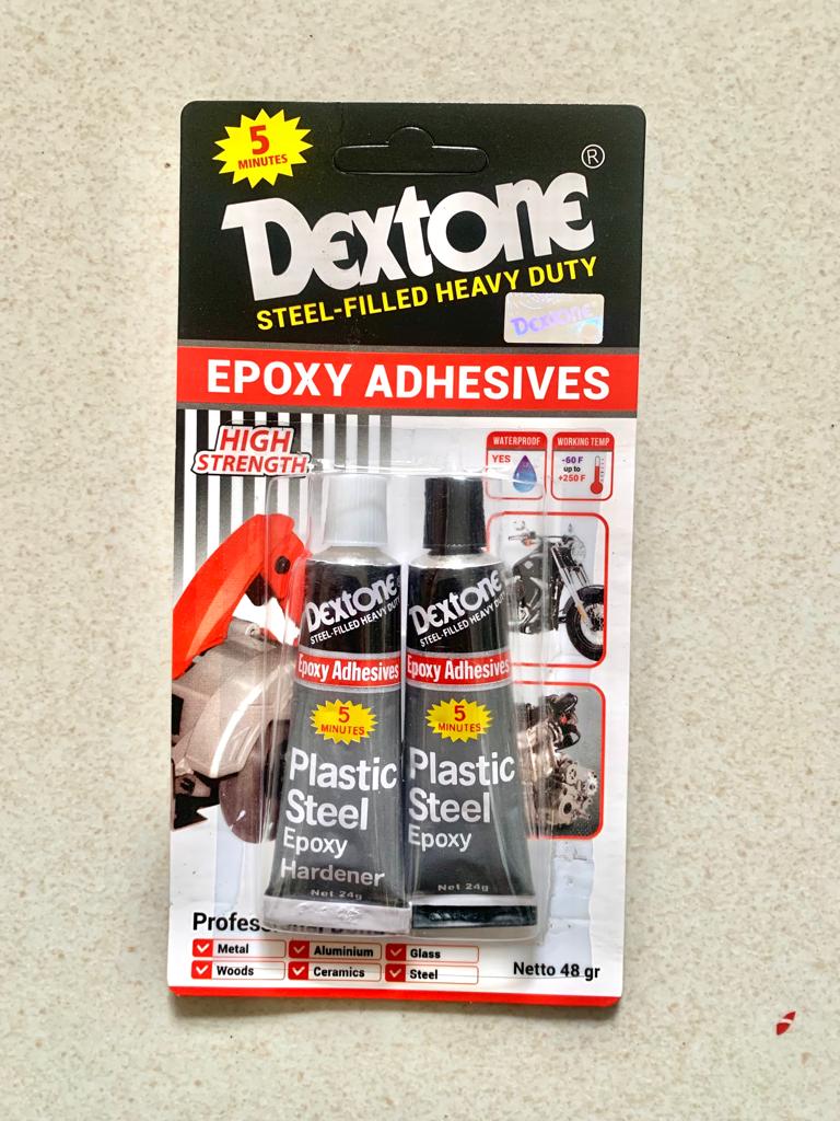 Promo Lem Besi Dextone 5 Menit 48 Gr, Lem Epoxy, Baja, Plastik, Kayu ...