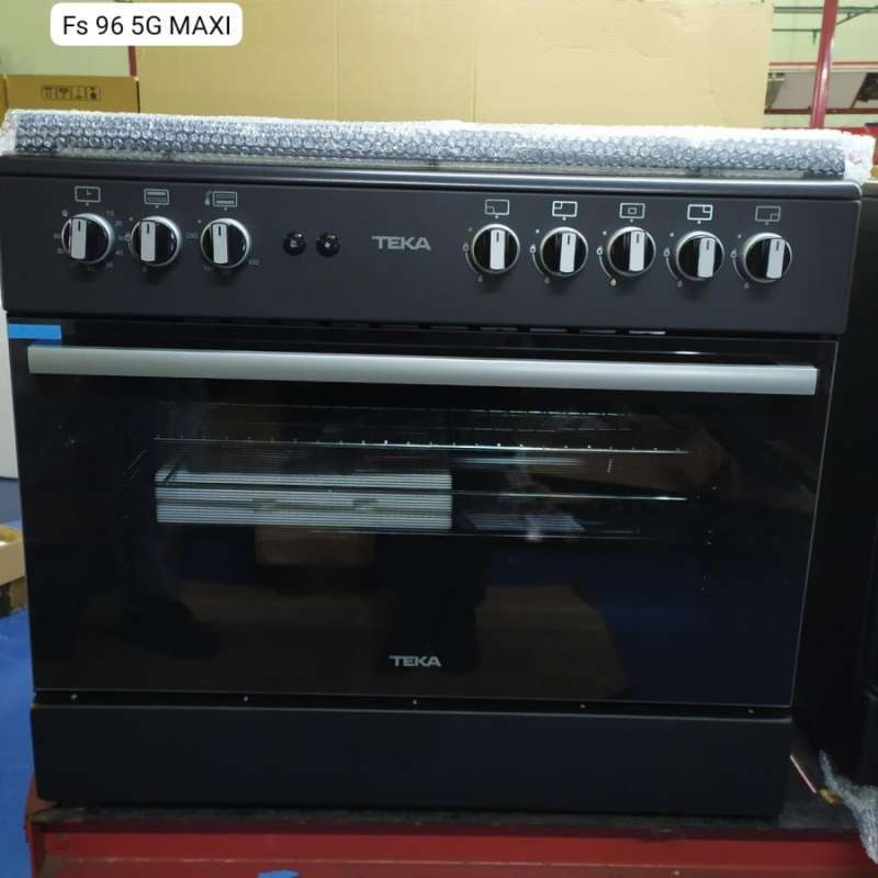 Jual Teka Freestanding Cooker Fs96 5g Maxi Black - Kompor Gas Dengan ...