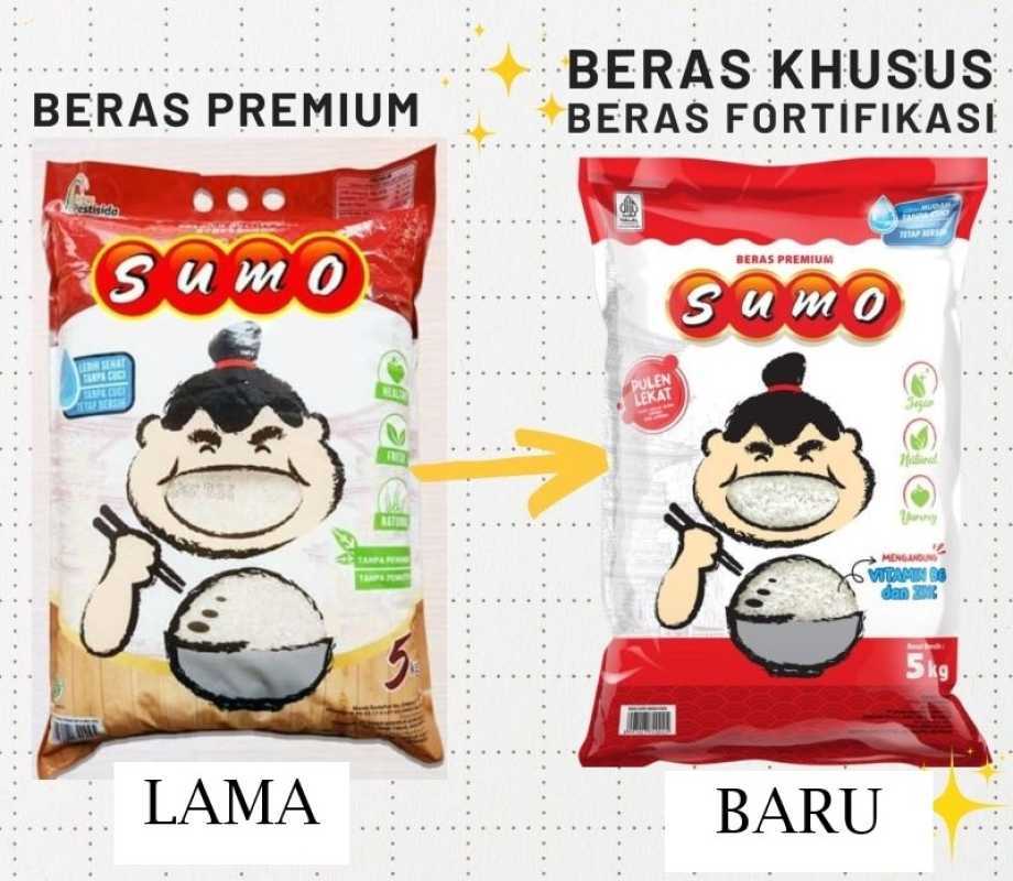 Promo Beras Sumo Merah 5 Kg 5kg - Beras Premium Sumo Kemasan Merah 5kg ...