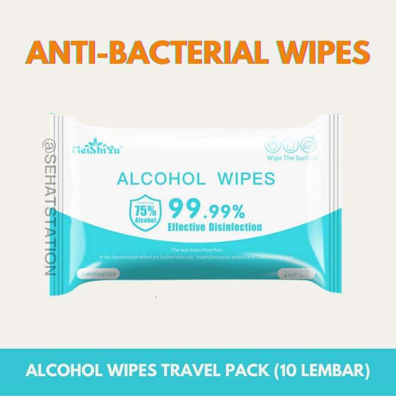 Promo Tisu Basah Alkohol Antiseptic Anti Virus Alcohol Wipes Tissue Isi ...