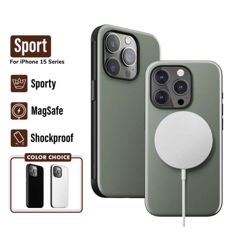 Promo Case iPhone 15 Pro Max Plus Nomad Sport Hybrid Slim MagSafe ...