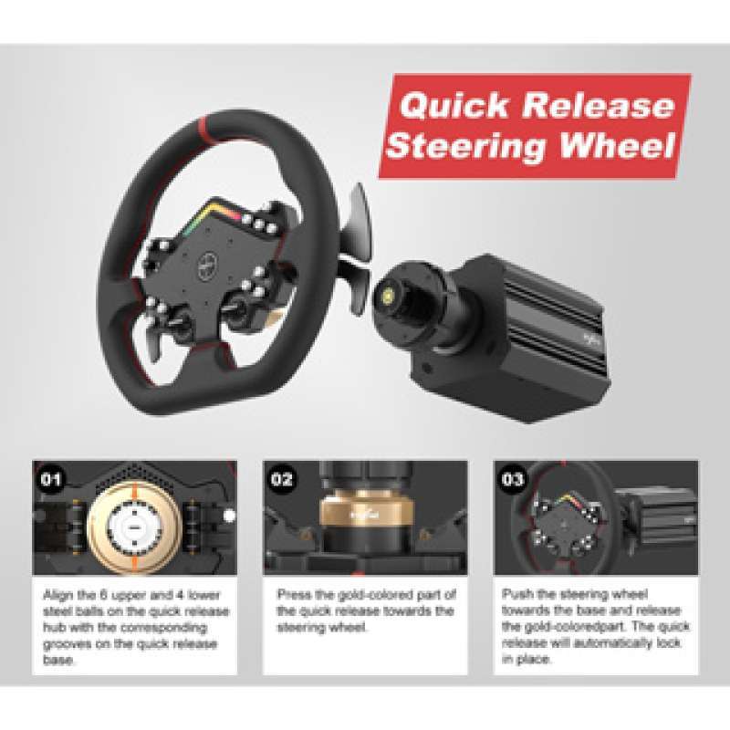 Promo Pxn V12 Lite Real Servo Direct Drive Force Feedback Steering Wheel Diskon 19% Di Seller ...