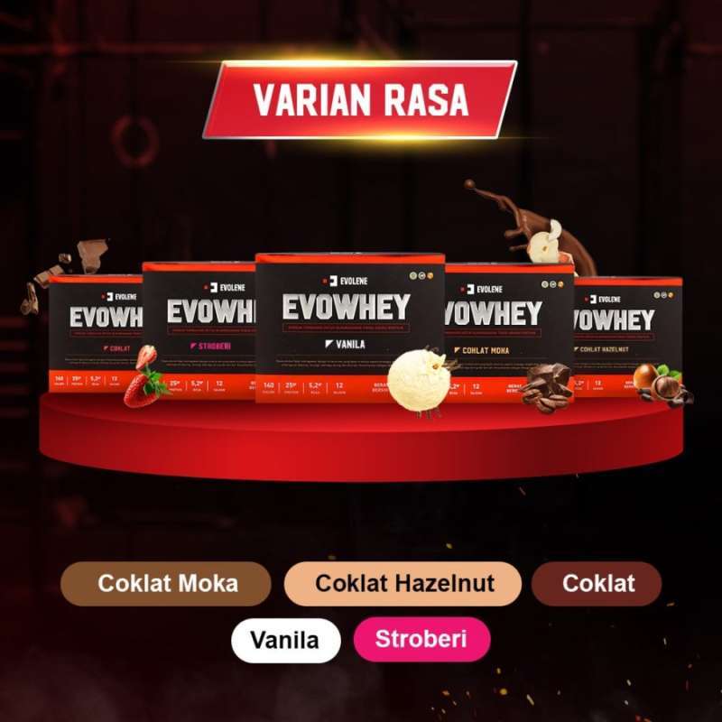 Jual Evolene Evowhey 420 Gram 12 Sachet Bpom Halal- Coklat Moka - Strap ...