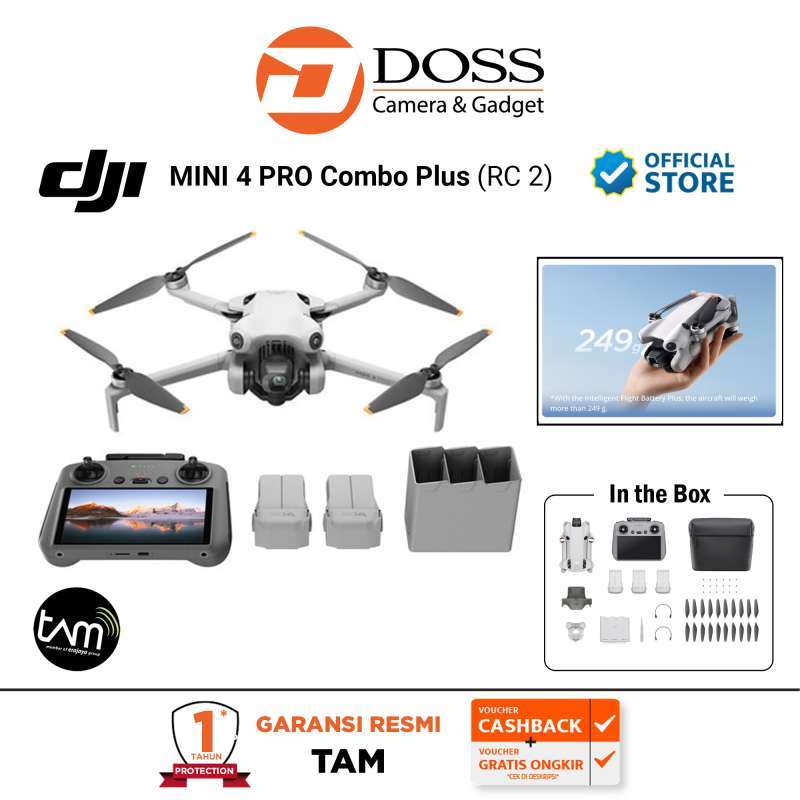 Jual Dji Mini 4 Pro Combo Plus (rc 2) Camera Drone Di Seller Doss Official Store - Doss - Kota ...