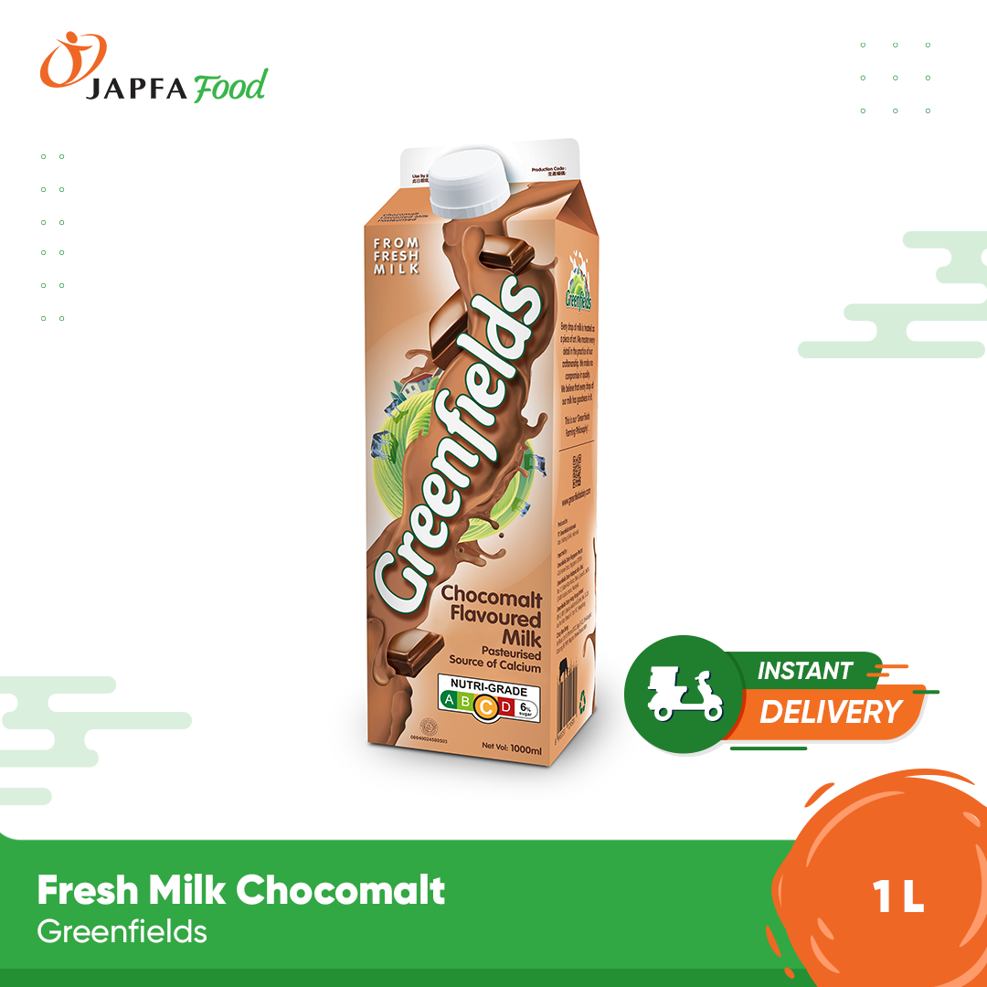 Promo Greenfields Fresh Milk Chocomalt / Susu Segar Cokelat 1 L - 100% Fresh Milk dari ...