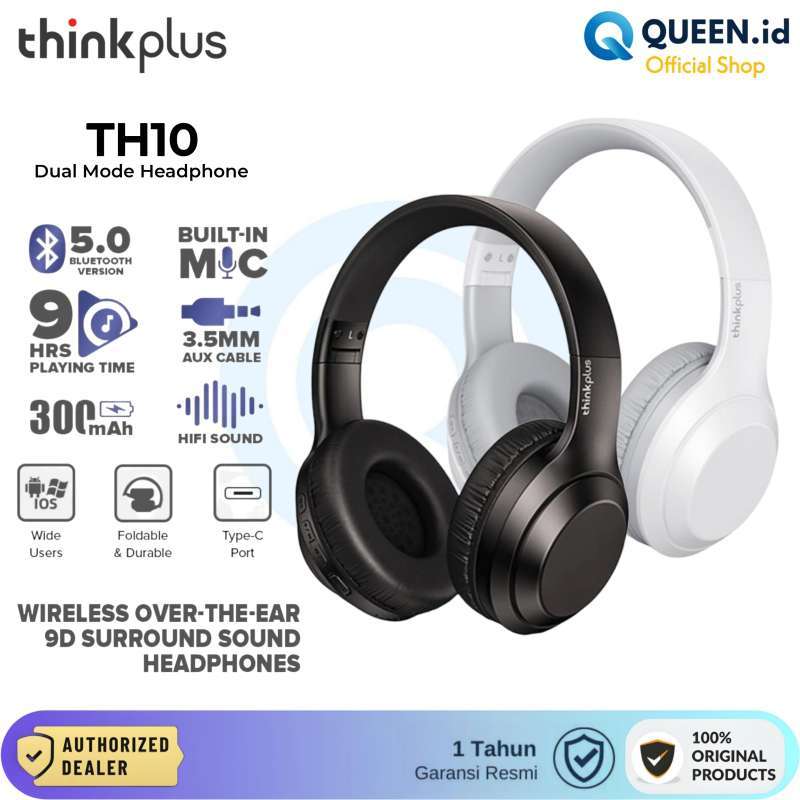 Jual Lenovo Thinkplus Th10 Headset Bluetooth 5.0 Wireless Wired Dual ... Jual Lenovo Thinkplus Th10 Headset Bluetooth 5.0 Wireless Wired Dual ...