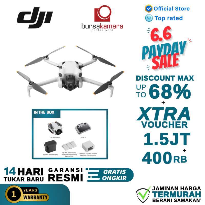 Jual Dji Mini 4 Pro Fly More Combo Plus With Rc 2 Controller Resmi Di ...