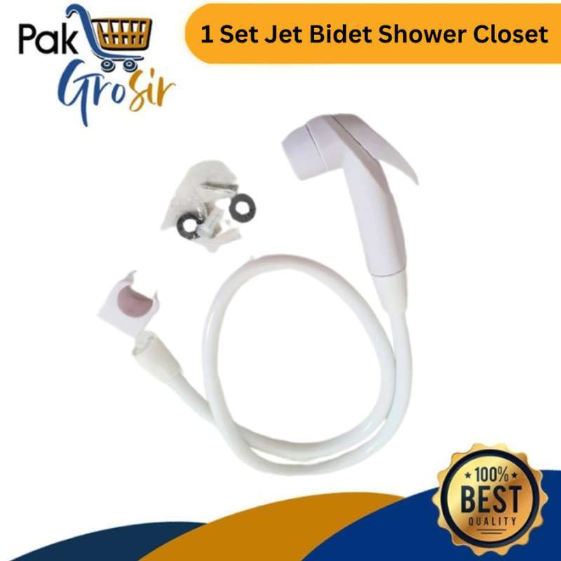 Jual 1 Set Jet Bidet Shower Kloset Kamar Mandi Semprotan Cebok WC Toilet di Seller PakGrosir ...