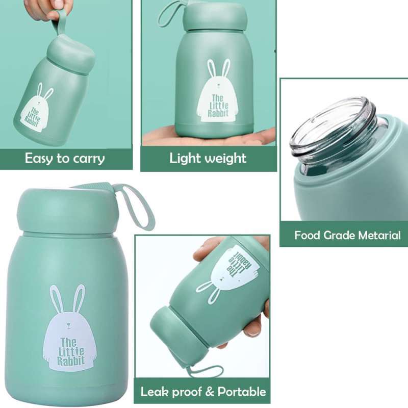 Promo Botol Minum Kaca Rabbit V2 SG33 Botol Simple Minimalis Warna Lucu ...