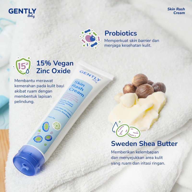 Promo Gently Baby Rash Cream 50 Gr | Krim Pereda Ruam Popok Pada Bayi ...