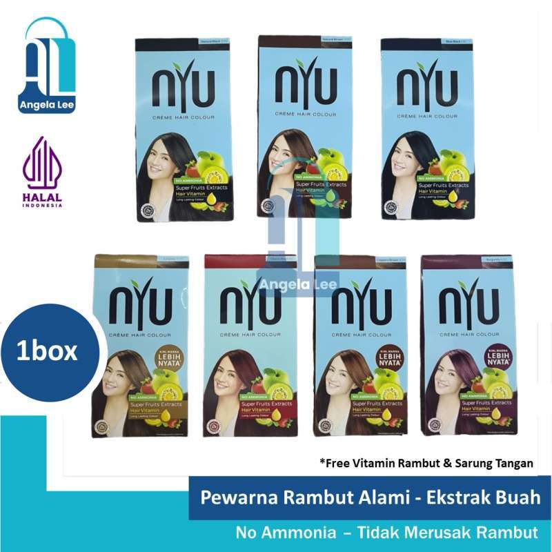 Promo Pewarna Cat Rambut Nyu Creme Hair Colour 7 Warna Diskon 5% Di ...